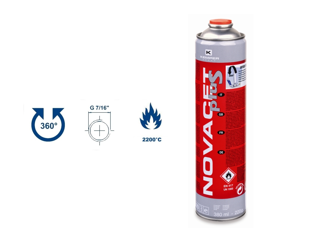 NOVACET Plus kartuše 210g-Plynové kartuše 28121